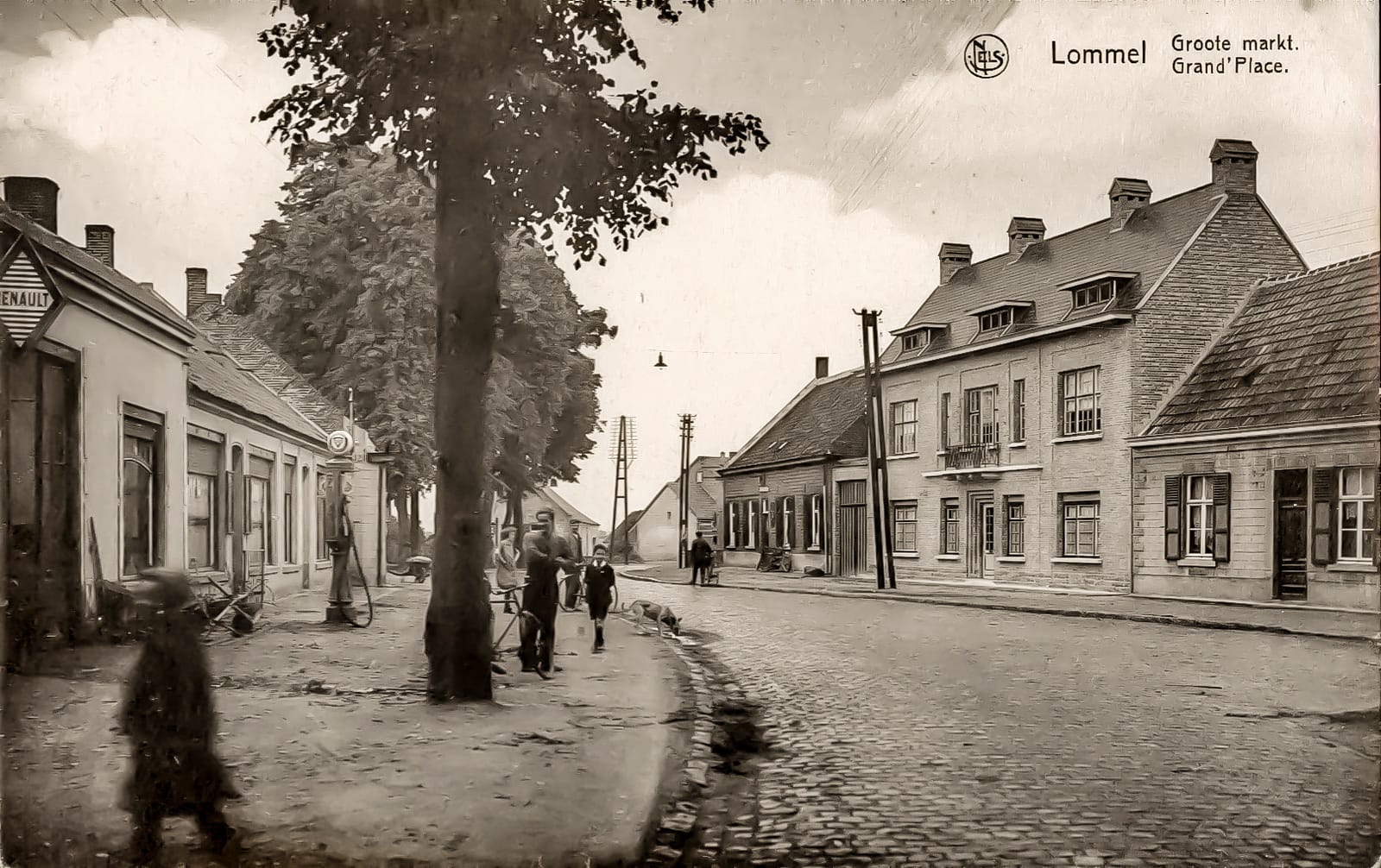 Een blik op het oude 'Dorp' en 'Marktplein'