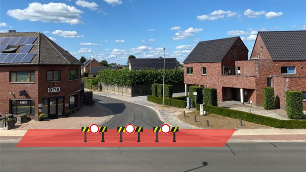 Opgelet: herstellingen fietspad kruispunt Driehoek - Lutlommel